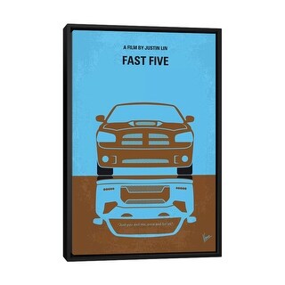 iCanvas "Fast Five Minimal Movie Poster" by Chungkong Framed - Bed Bath & Beyond - 37082415